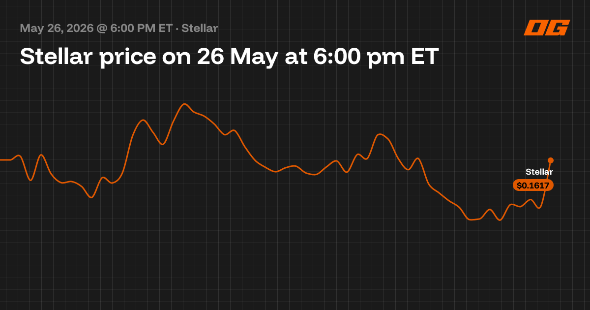 Stellar price Today at 6:00 pm ET Prediction & Odds - Stellar | OG